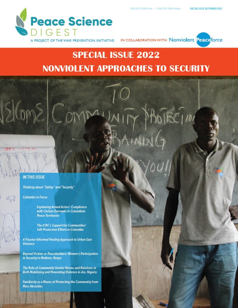 Peace Science Digest - War Prevention Initiative